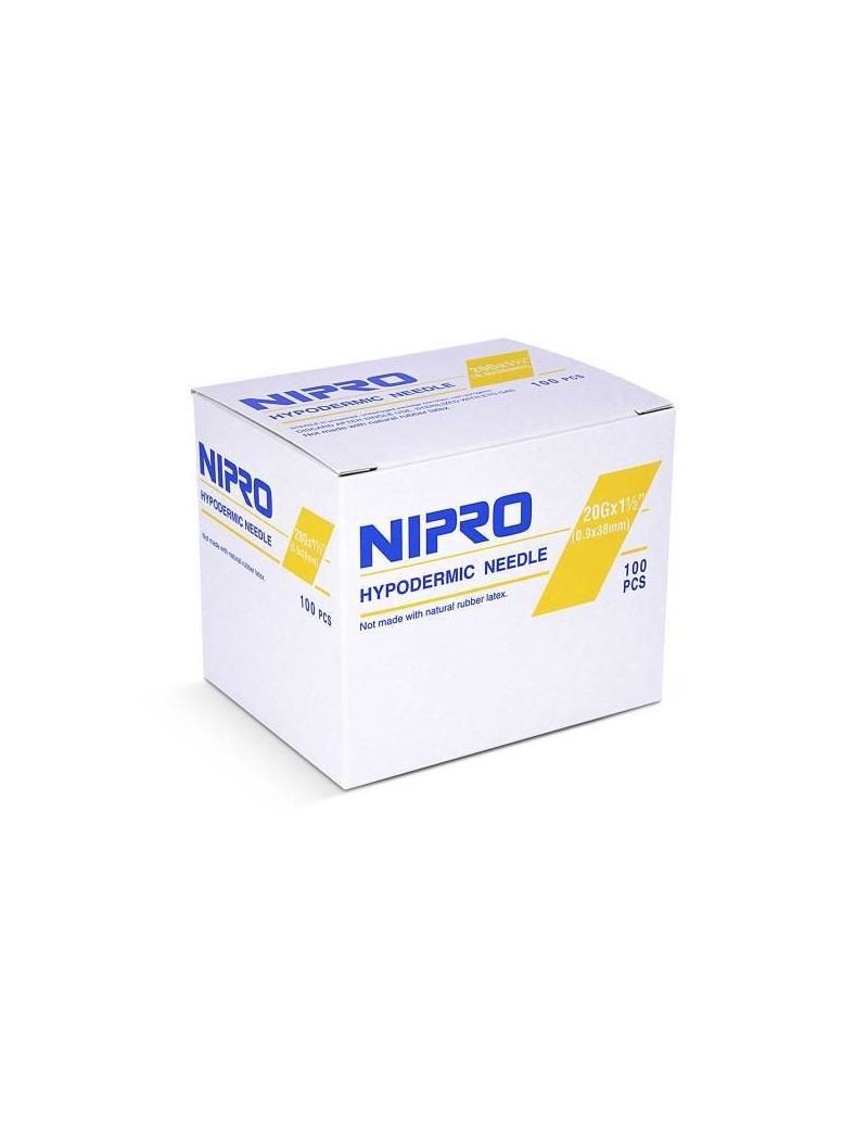 AGUJA NIPRO 20G 1 0,9 X 25 MM. C/100 - EL BOTIQUÍN | Suministros Sanitarios
